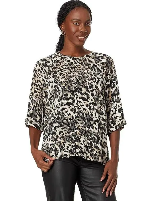 Vince Camuto Raglan Short Sleeve Blouse - Taupe