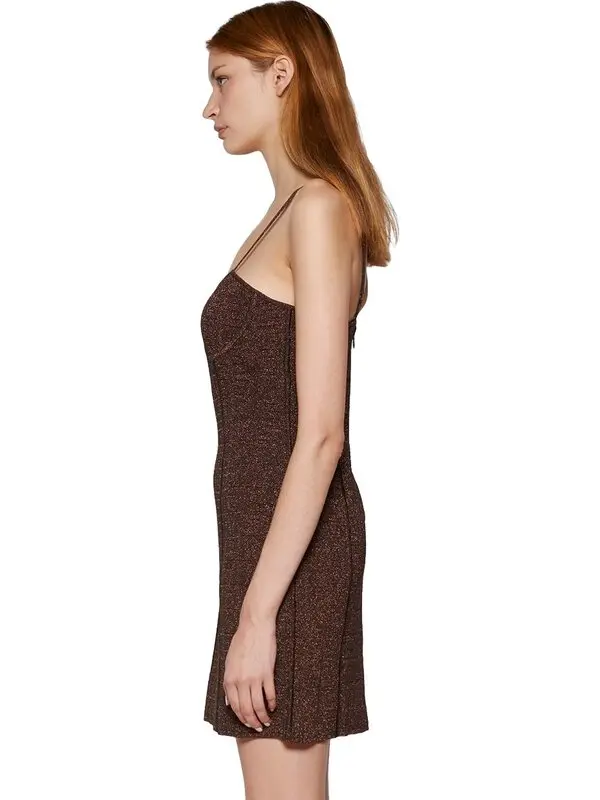 Givenchy Corset 4g Jacquard Mini Dress - Bronze