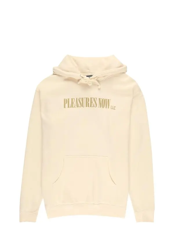 PLEASURES Llc Fleece Hoodie - Cream