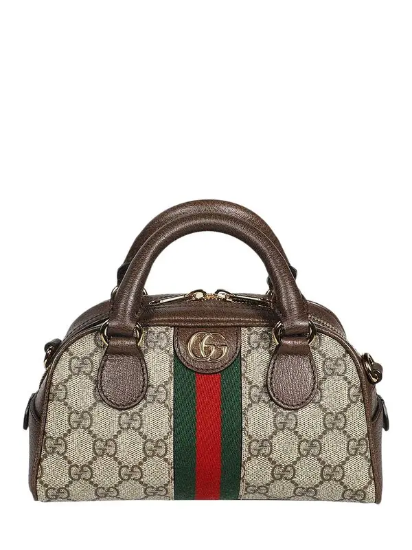 Gucci Ophidia Gg Mini Top Handle Bag - Tan