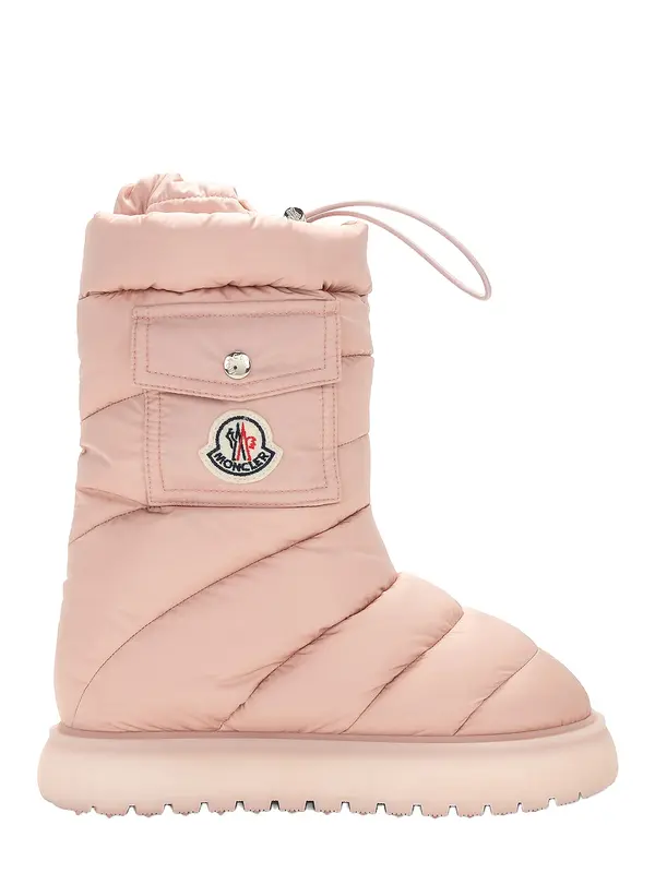 Moncler Gaia Pocket Mid Boots - Pink