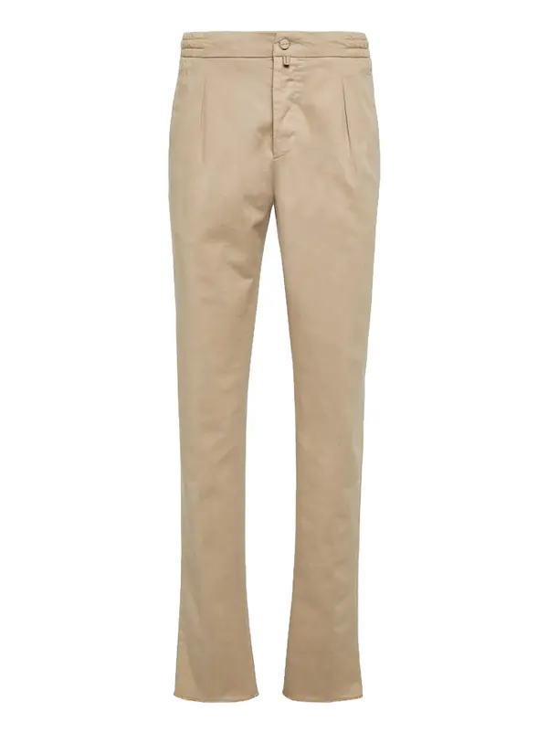 Kiton Straight Leg Pants - Beige