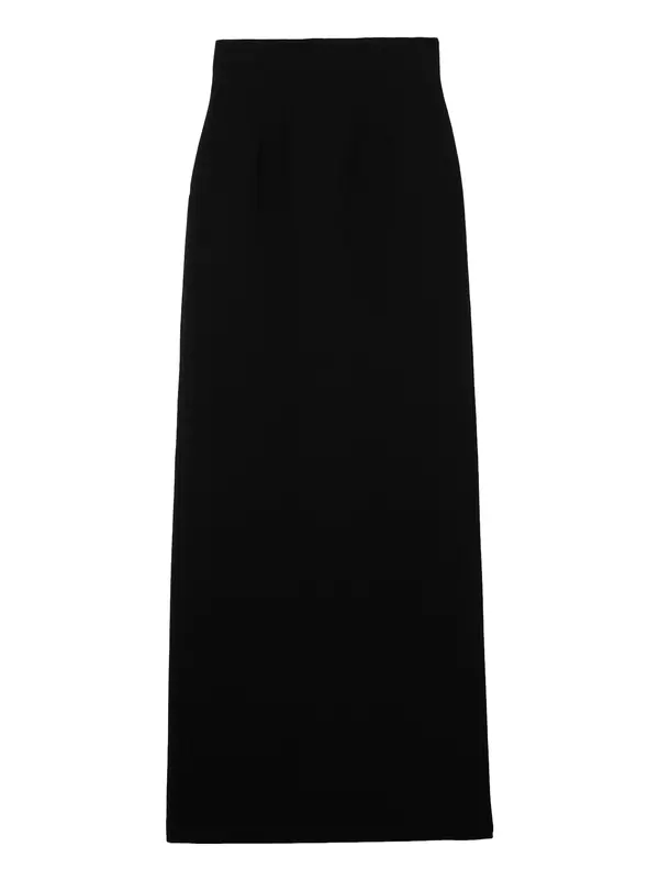 FERRAGAMO Stretch Wool-blend Maxi Skirt - Black