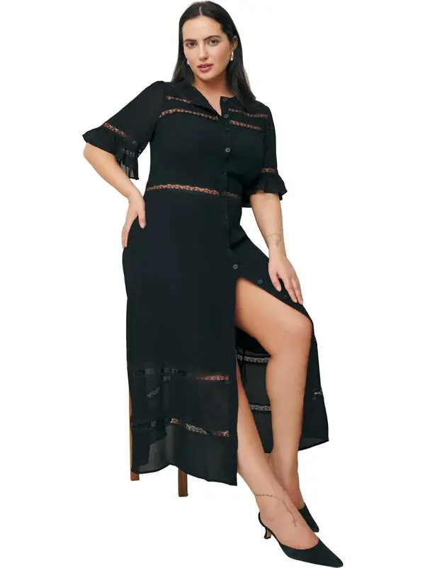 REFORMATION Woodson Dress - Black