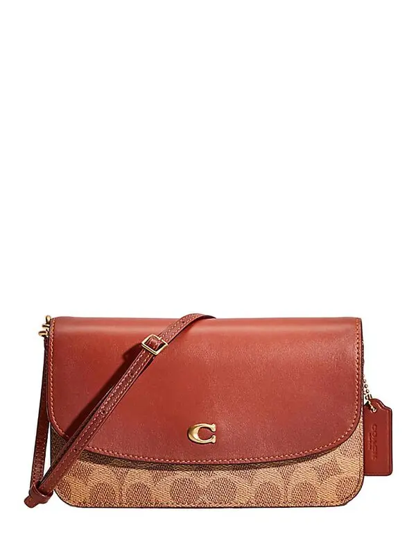 COACH Hayden Crossbody In Signature Canvas - Brass/tan/rust