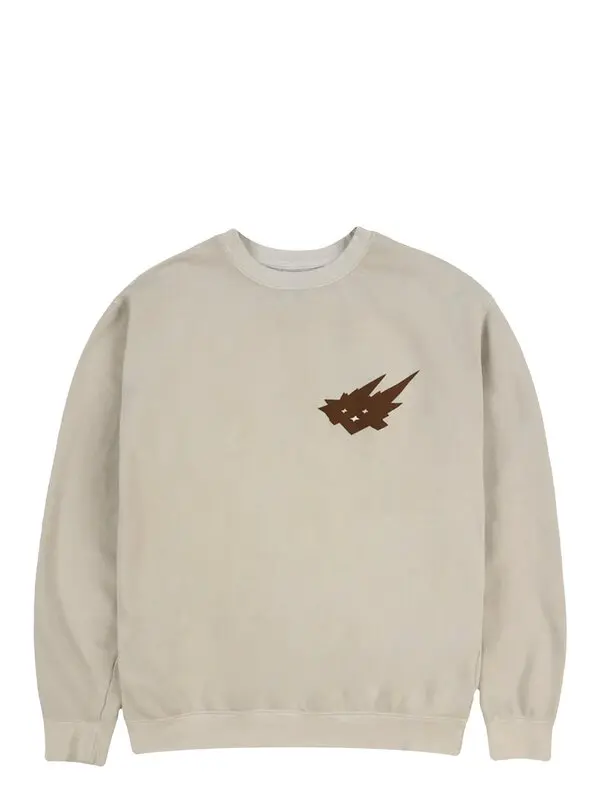 CACTUS JACK BY TRAVIS SCOTT Cacti Mono Heritage Crewneck - Cream