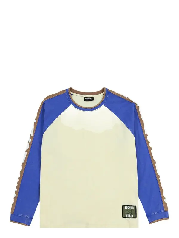 PLEASURES Techno Raglan Long-sleeve Tee - Cream