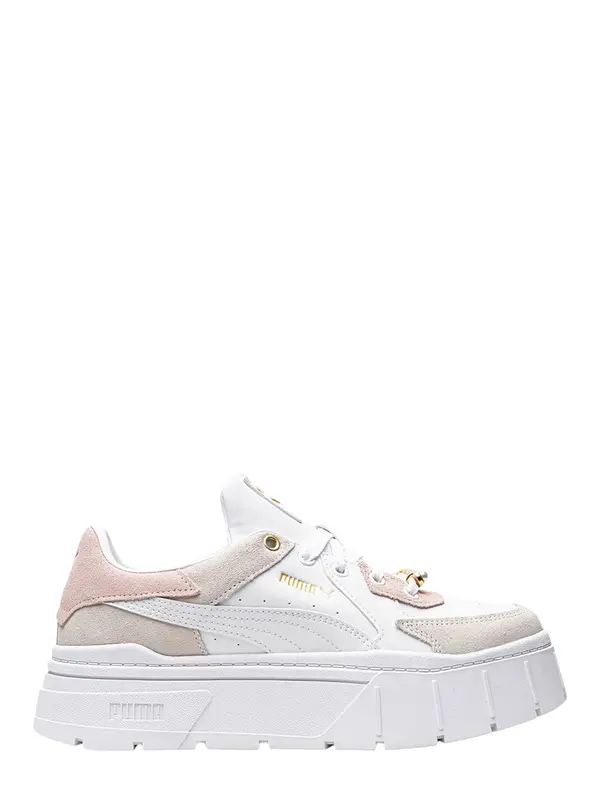 PUMA Mayze Stack Edgy Pearl Sneakers - White