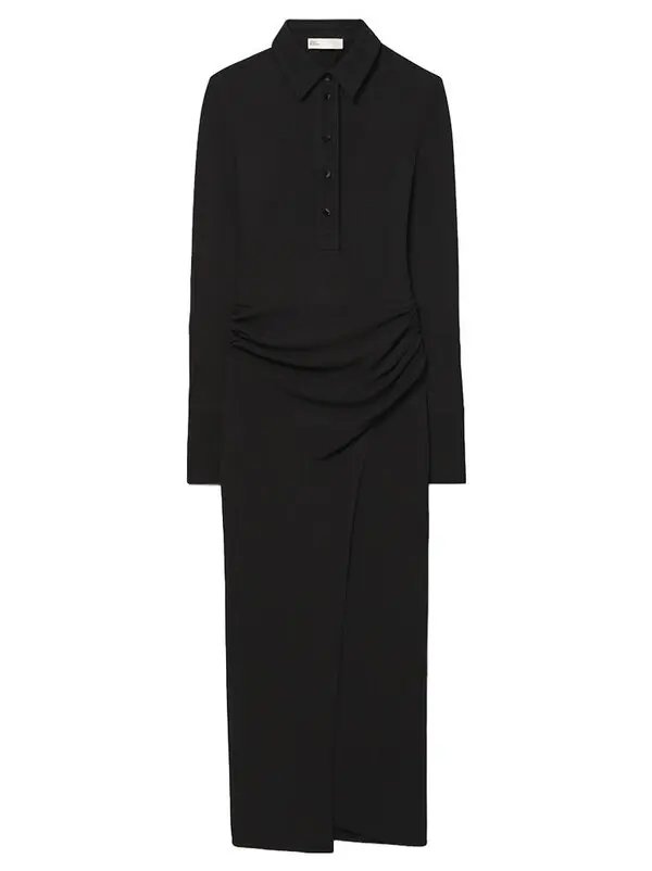 Tory Burch Jersey Shirtdress - Black