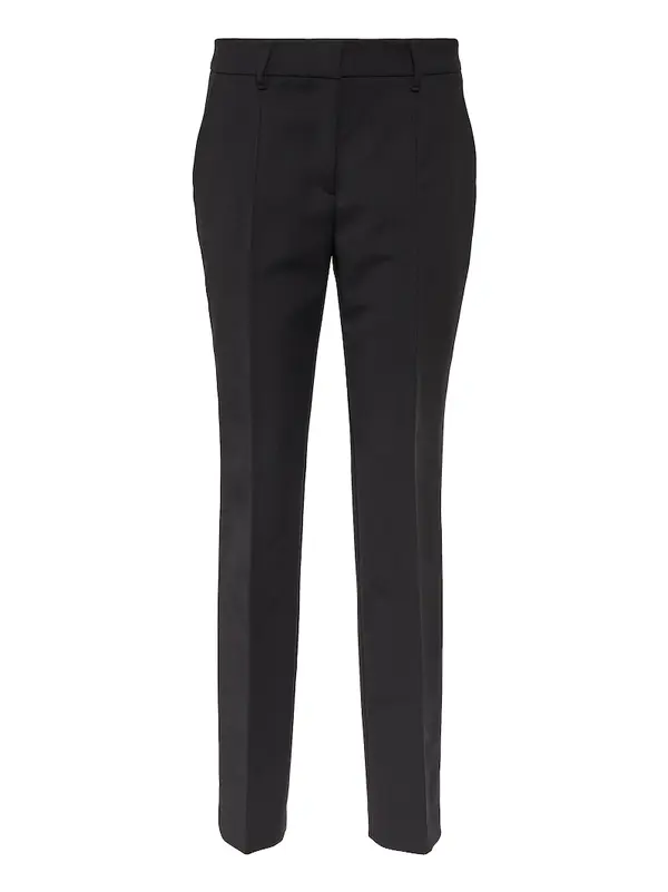 Gabriela Hearst Francisco High-rise Straight Wool Pants - Black