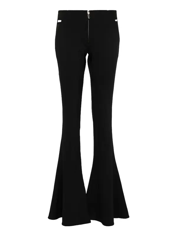 Jean Paul Gaultier X Knwls Cutout Flared Pants - Black