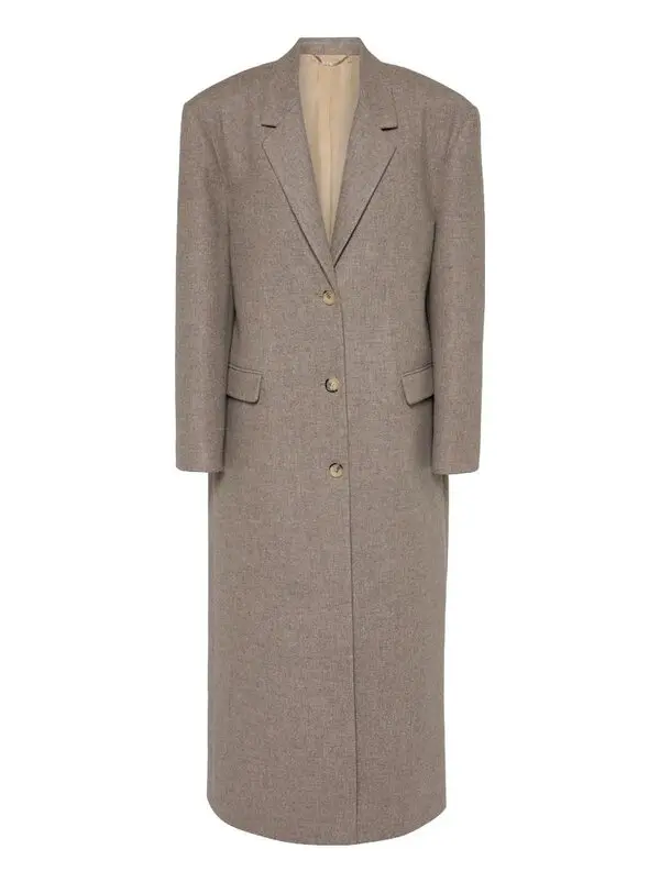 Magda Butrym Wool, Cashmere And Silk Coat - Brown
