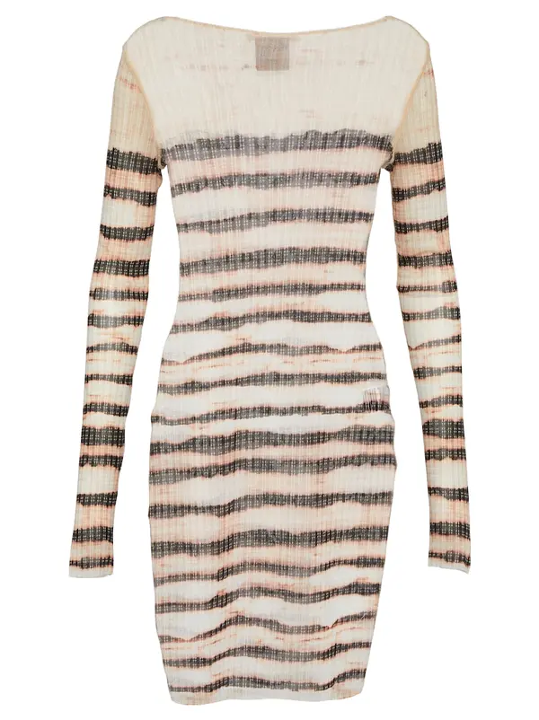 Jean Paul Gaultier X Knwls Striped Minidress - Multicoloured