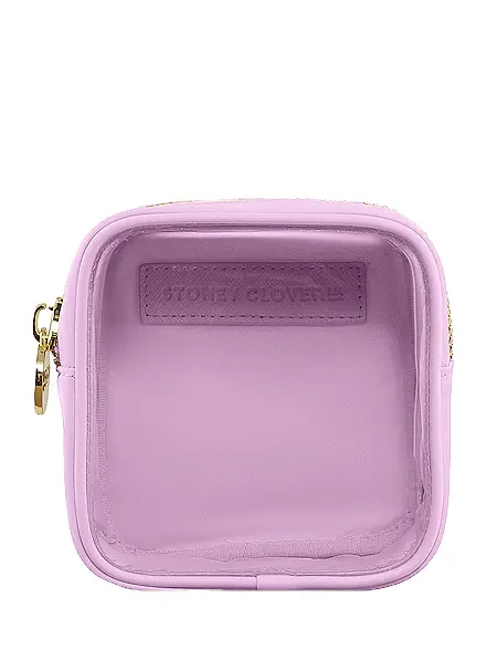Stoney Clover Lane Clear Front Mini Pouch - Grape