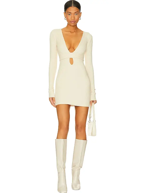LOVERS AND FRIENDS Calliope Mini Dress - Cream White