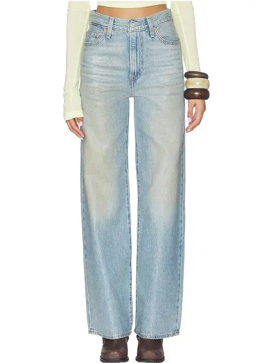 LEVI'S Ribcage Wide Leg Jeans - High Gloss