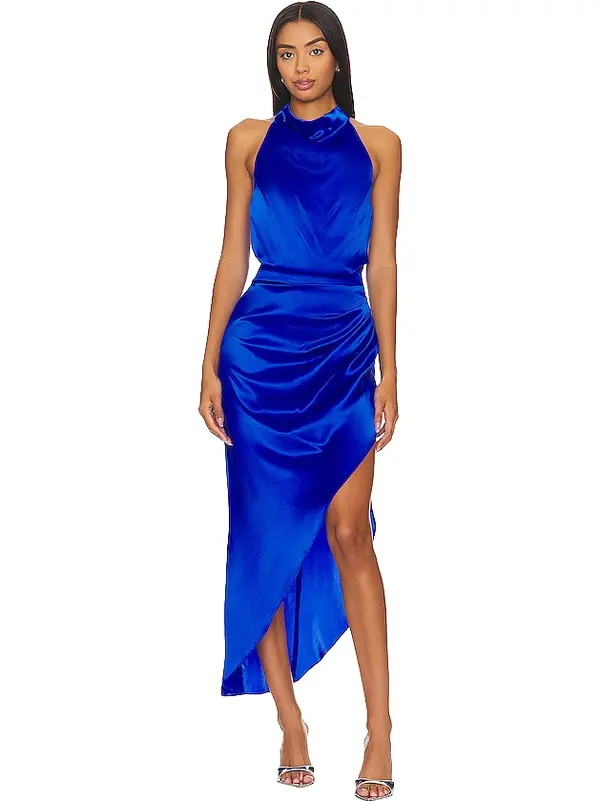 ELLIATT Picturesque Halterneck Dress - Electric Blue