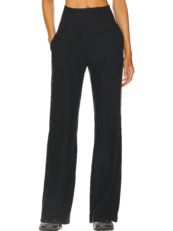 Beyond Yoga Easy Cropped Wide Leg Pant - Darkest Night