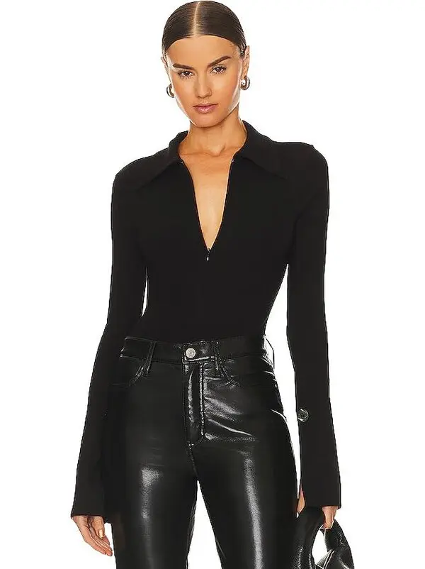 THE LINE BY K Kili Bodysuit - Black