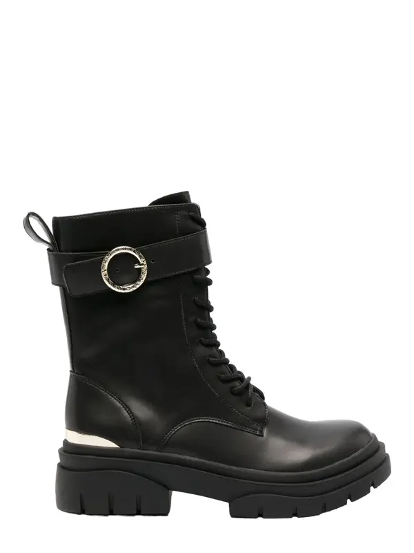 Just Cavalli Belted Ankle Boots - Black