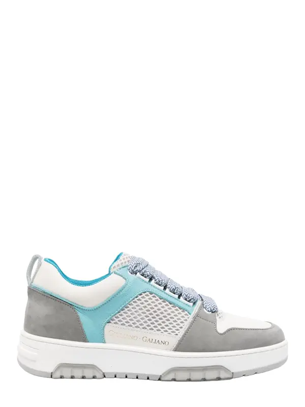 GIULIANO GALIANO Vyper Logo-print Leather Sneakers - Grey