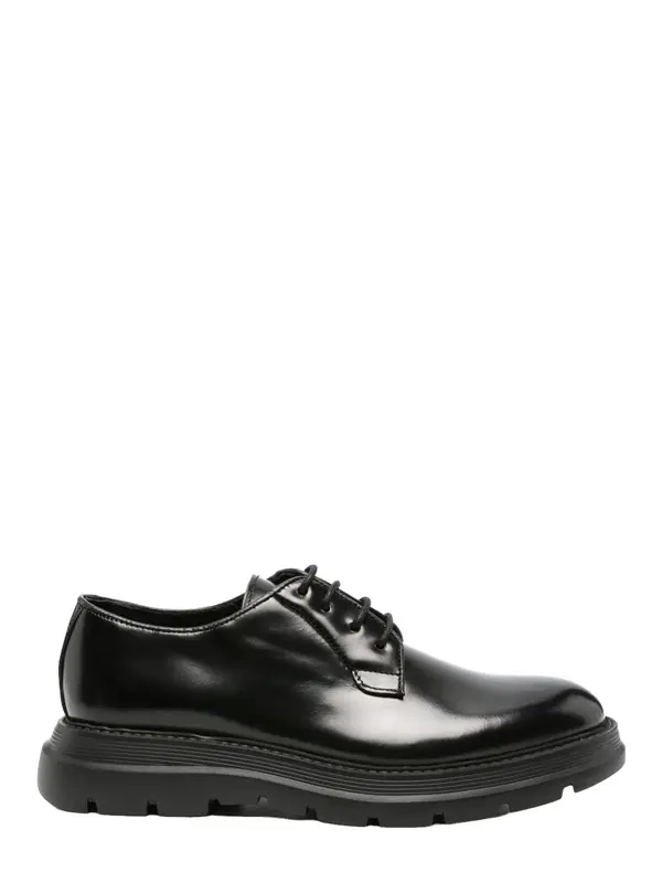 GIULIANO GALIANO Lace-up Leather Derby Shoes - Black
