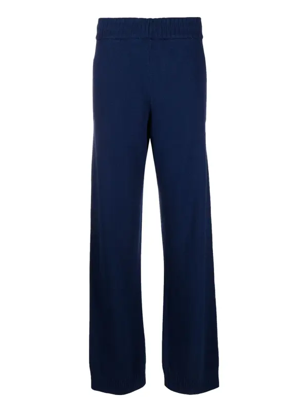 Adidas Essentials W Cotton Knitted Trousers - Blue