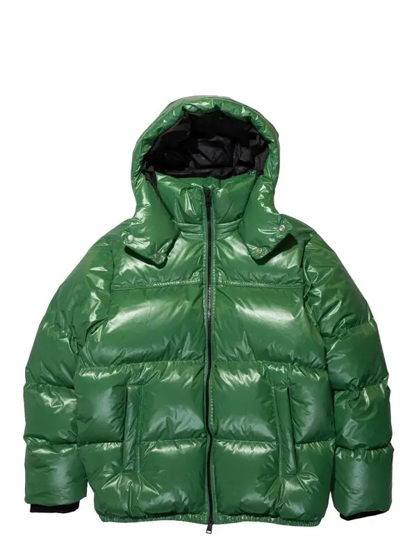 PURPLE BRAND Logo-print Hooded Jacket - Green
