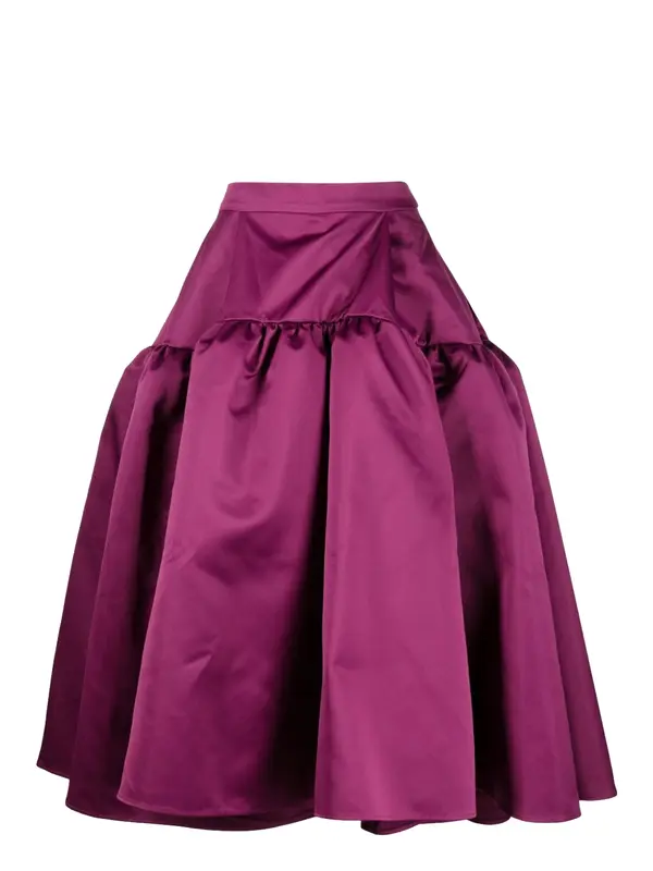 Huishan Zhang Joan Ruffle-detailing Skirt - Purple