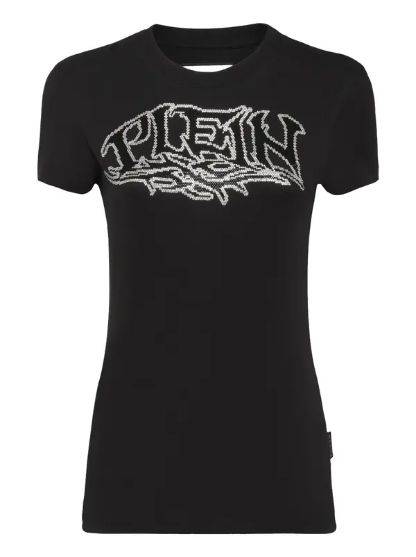 Philipp Plein Logo Cotton T-shirt - Black