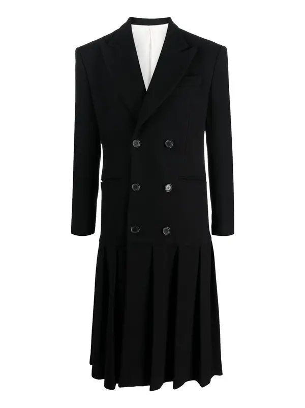CANAKU Virgin Wool Blend Coat - Black