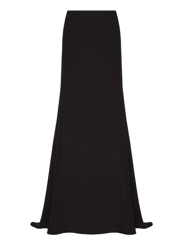 Valentino Garavani Cady Couture Silk Maxi Skirt - Black