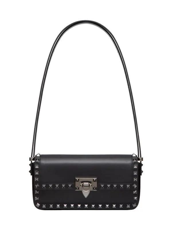 Valentino Garavani Rockstud Shoulder Bag - Black