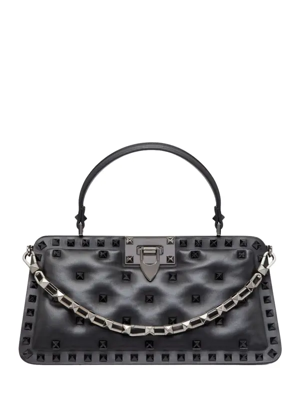 Valentino Garavani Rockstud Padded Leather Handbag - Black