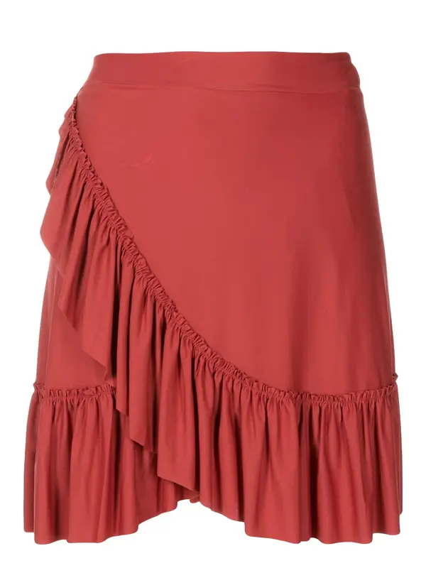 LYGIA & NANNY Laurita Wrap Skirt - Red