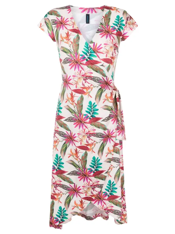 LYGIA & NANNY Botanical-print Wrap Dress - Multicolour