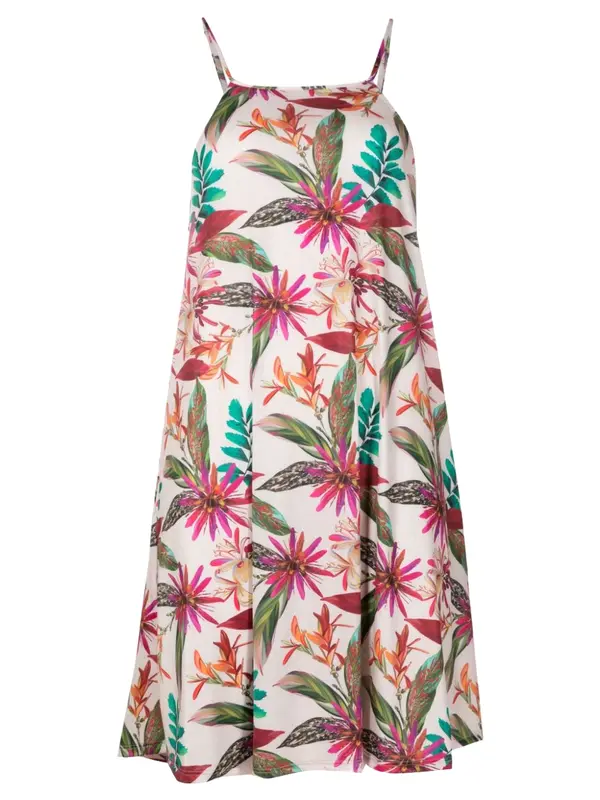 LYGIA & NANNY Isis Botanical-print Shift Dress - Multicolour