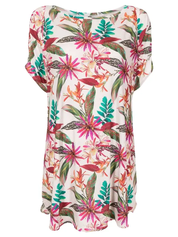 LYGIA & NANNY Allat Botanical-print Minidress - Multicolour