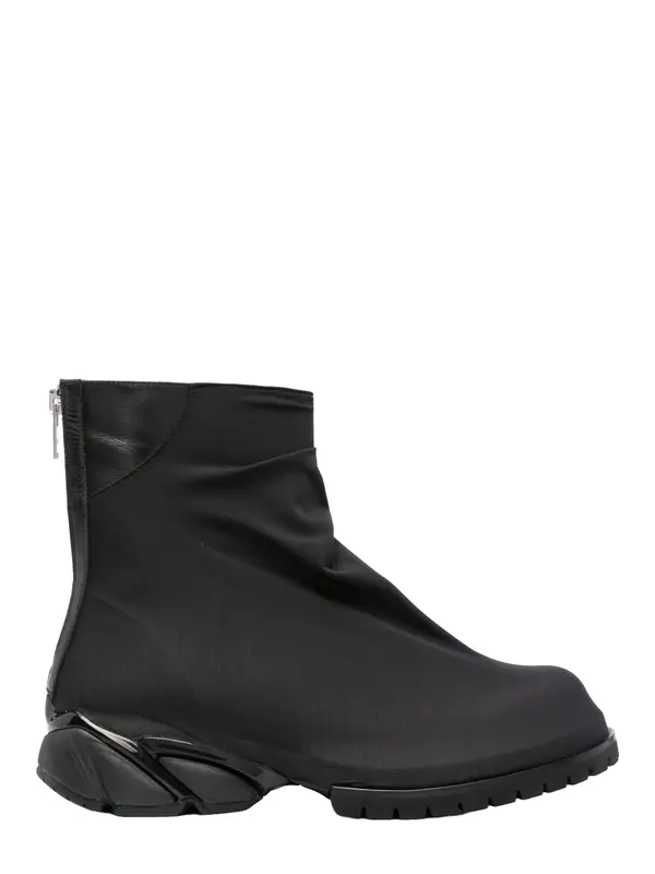 424 Panelled Zip-up Ankle Boots - Black