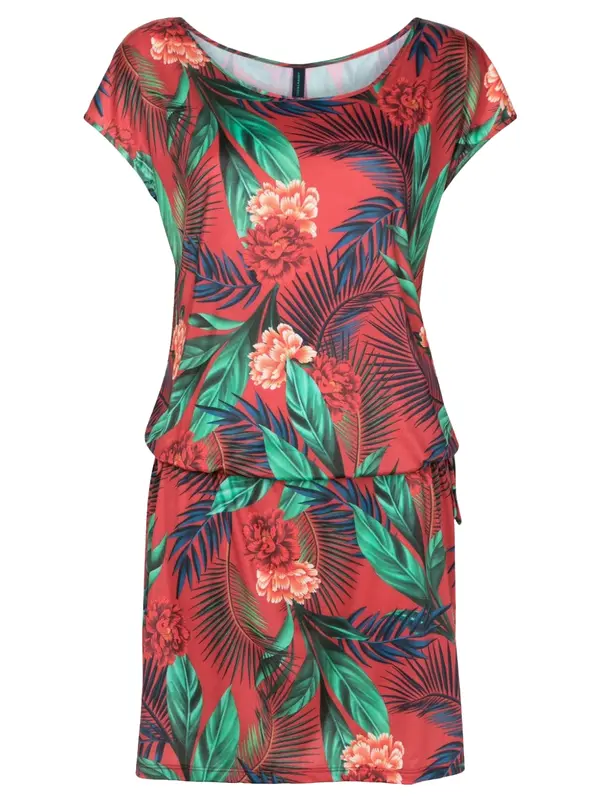 LYGIA & NANNY Shiva Botanical-print Minidress - Red