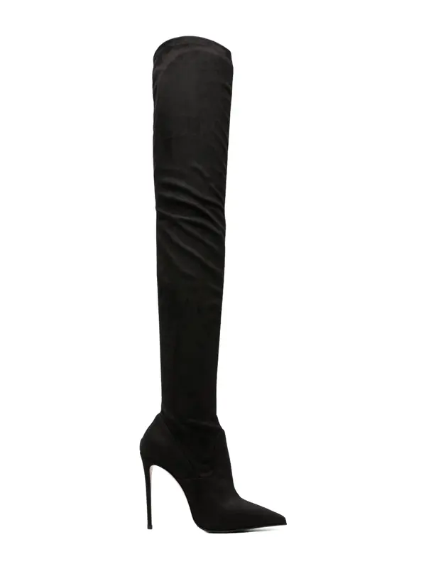 LE SILLA Eva 115mm Pointed-toe Boots - Black