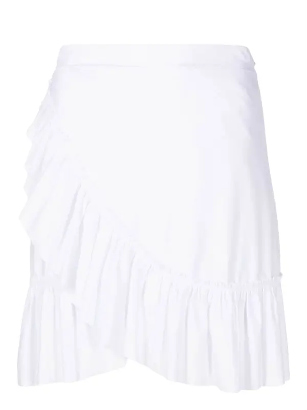 LYGIA & NANNY Laurita Ruffled Skirt - White