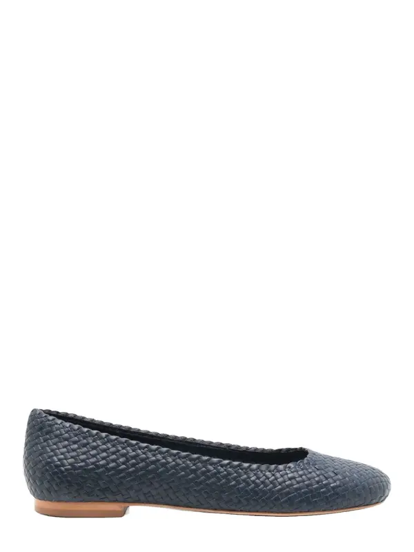 STUDIO CHOFAKIAN Orly Woven Ballerinas - Black