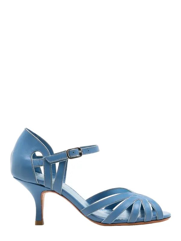 STUDIO CHOFAKIAN Marcel 65mm Cut-out Sandals - Blue