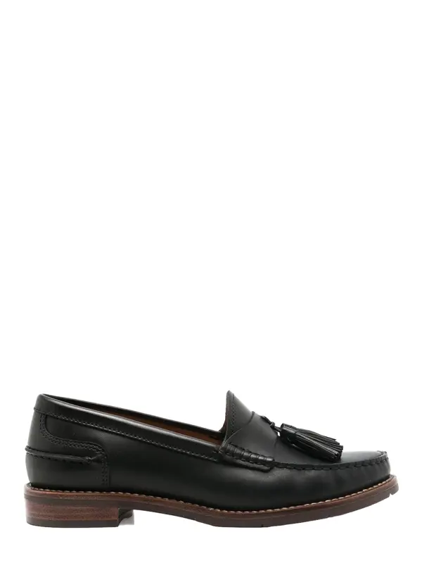 STUDIO CHOFAKIAN Rive Droit Leather Loafers - Black