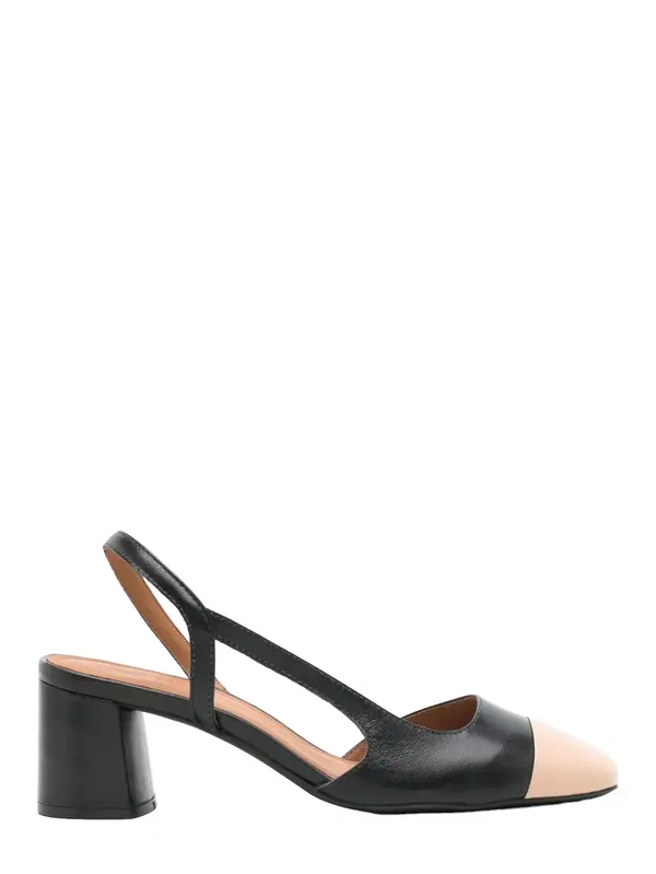 STUDIO CHOFAKIAN Coucou Duo 45mm Slingback Pumps - Black