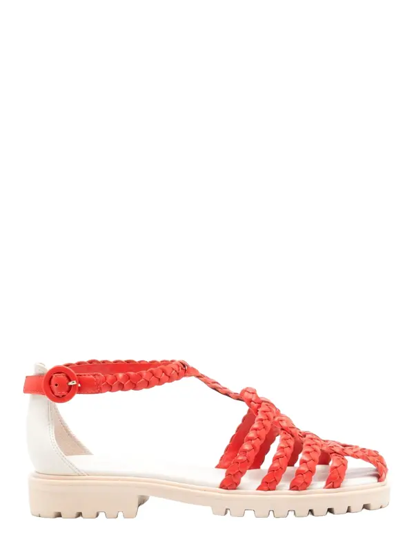 STUDIO CHOFAKIAN Flanner Caged Sandals - Orange
