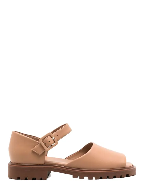 STUDIO CHOFAKIAN Blanche Leather Sandals - Brown
