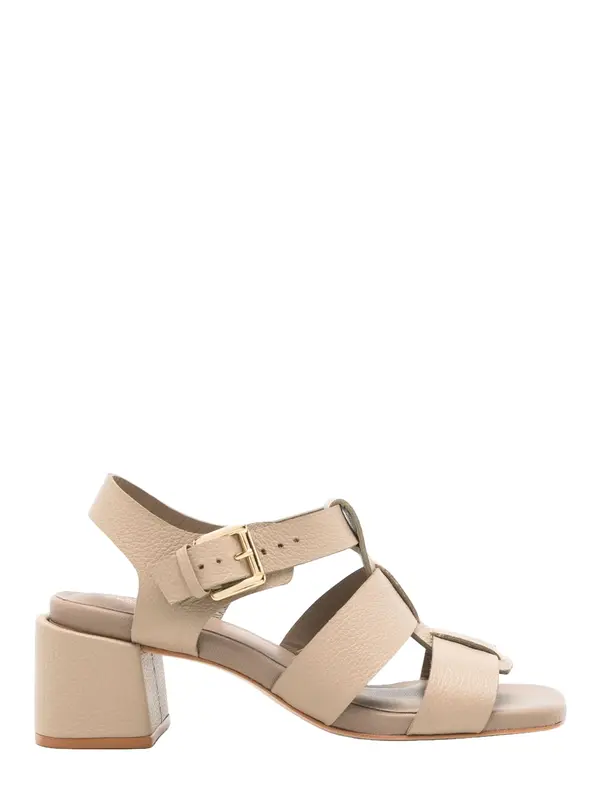 STUDIO CHOFAKIAN Ponteils 45mm Leather Sandals - Neutrals