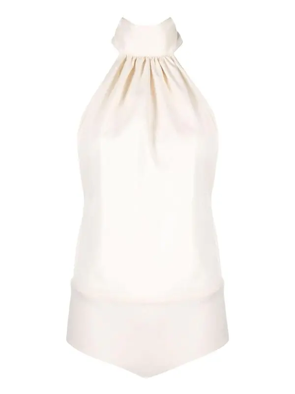 Philosophy Di Lorenzo Serafini Halterneck Sleeveless Top - Neutrals
